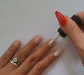 Nail Art Tutorial: Cute and Easy Red Flower Nails | Upstyle