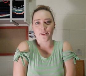 How to DIY a Super Easy Bow Sleeve Top | Upstyle