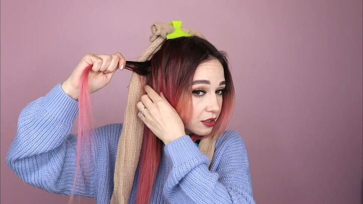 Super Easy Heatless Sock Curls Tutorial With Amazing Results Upstyle