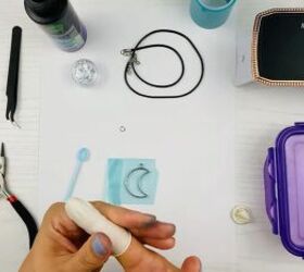 How to Create a Gorgeous Resin Moon Charm Using Regular Dish Soap | Upstyle