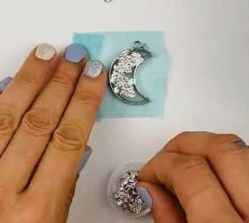 How to Create a Gorgeous Resin Moon Charm Using Regular Dish Soap | Upstyle