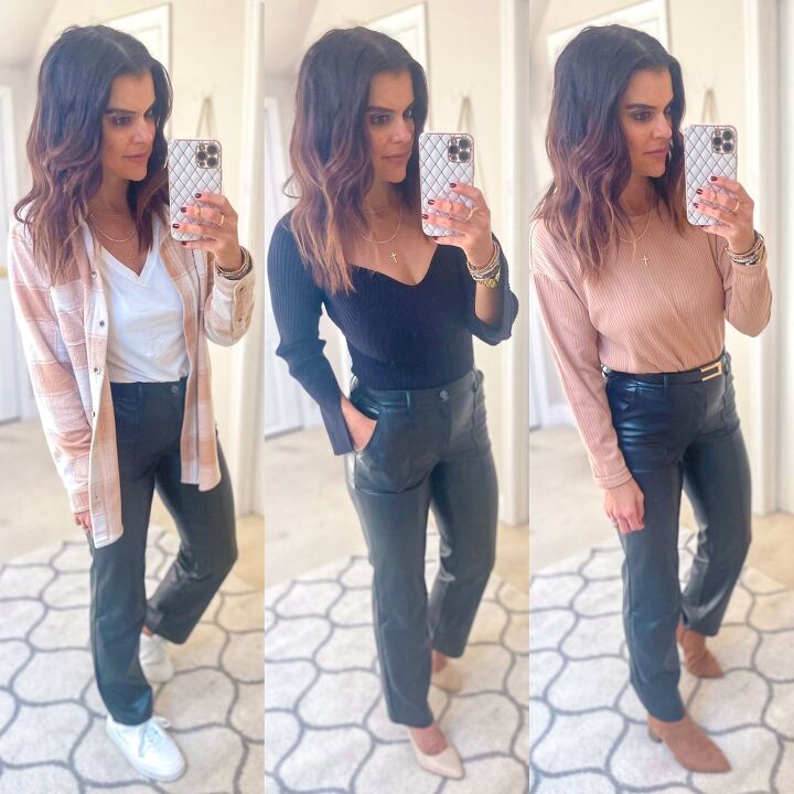 How To Style Faux Leather Pants Upstyle