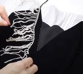 Easy No-sew Tutorial: How to DIY a Crystal Fringe Dress and Blazer ...