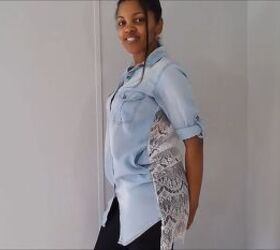 How to DIY a Super Pretty Lace Back Shirt | Upstyle