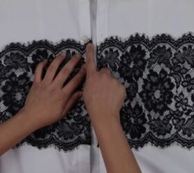 How to DIY an Easy Designer-inspired Lace Shirt Dress | Upstyle