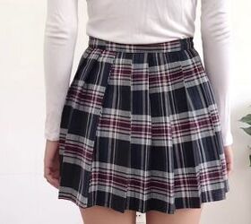How to Sew a Super Cute Rachel Green Skirt From an Old Plaid Shirt ...