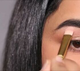 How to Apply Gold Shimmer Eyeshadow on Mature Skin | Upstyle