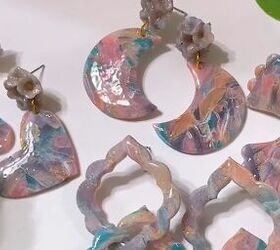 How to Make Rose Quartz Polymer Clay Earrings | Upstyle