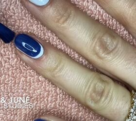 How to Do an Easy Reverse Half-Moon French Manicure | Upstyle