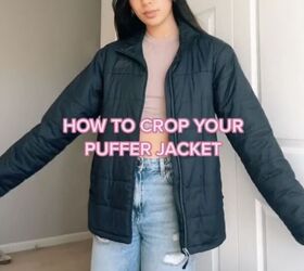 How You Need a Belt to Crop a Puffer Coat | Upstyle