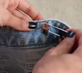 Testing Out a Quick Hack for Jeans That Are Too Big | Upstyle