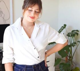 4 Sleek and Super Easy Shirt Hacks to Look Polished | Upstyle