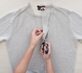 How to DIY a Super Cute Back Twist Sweater | Upstyle