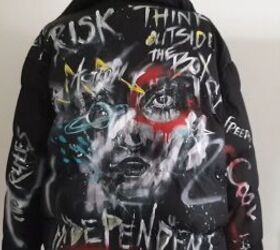 How to Paint an Awesome Puffer Jacket Design | Upstyle