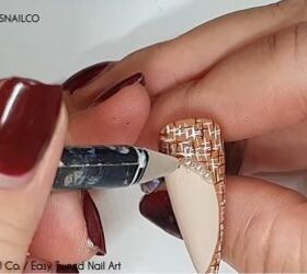 How to DIY Super Cute Tweed Nails | Upstyle