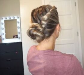 How to Do a Super Cute Twisted Updo | Upstyle