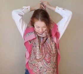 How to Wear a Large Silk Scarf in 3 Easy Ways | Upstyle