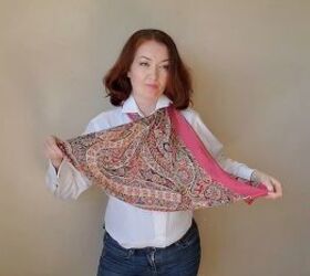 How to Wear a Large Silk Scarf in 3 Easy Ways | Upstyle