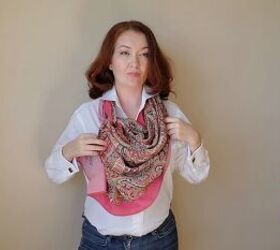 How to Wear a Large Silk Scarf in 3 Easy Ways | Upstyle