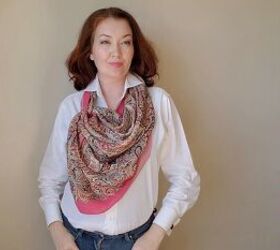 How to Wear a Large Silk Scarf in 3 Easy Ways | Upstyle