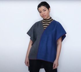 How to DIY a Super Cozy Belted Poncho | Upstyle