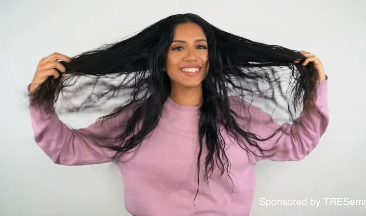 Easy Curly Hair Routine Upstyle