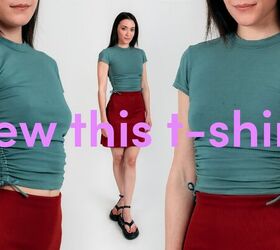 How to Sew a Cute and Easy Ruched T-shirt | Upstyle