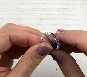 How to DIY a Super Cute Blue Crystal Wire Ring | Upstyle
