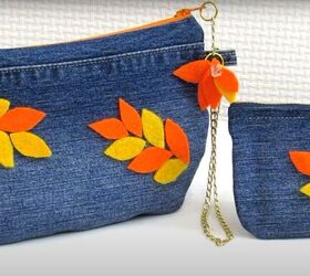 How to DIY 2 Cute Denim Pouches | Upstyle