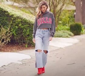 How to DIY Custom Fitted Ripped Jeans | Upstyle