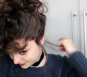 How to Create a Cute Curly and Messy Bun Hairstyle | Upstyle