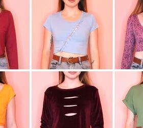 No-sew Ideas: How to DIY 6 Cute Crop Tops From T-shirts | Upstyle