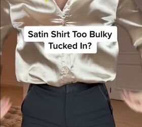 This easy fashion hack helps with tucking | Upstyle