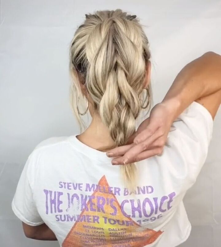 Easy Step By Step For Pull Through Braid Upstyle