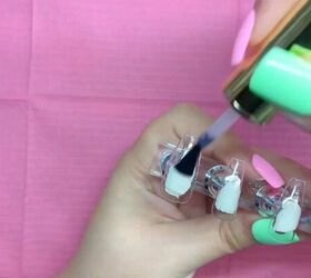 Cute Blue Crystal Nails Tutorial | Upstyle