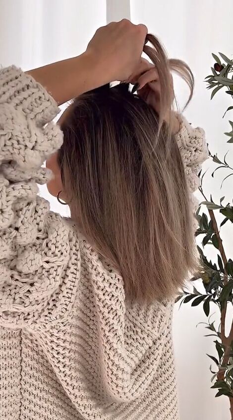 Half Up Braided Bun For Short Hair ๐ค Upstyle