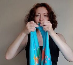 How to Create a Trendy Flower Scarf + 4 Easy Ways to Tie It | Upstyle