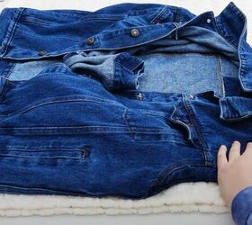 How to DIY a Cozy Fleece Denim Jacket for Fall | Upstyle