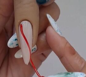 3 Cute and Easy Line Art Nail Designs for Christmas | Upstyle