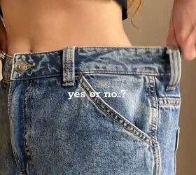 The Easiest and Trendiest Way to Tighten Oversized Jeans | Upstyle