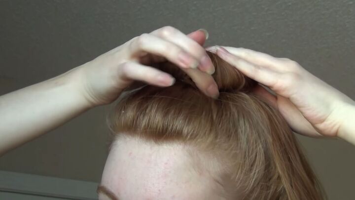 Quick And Easy Half Top Knot Bun Tutorial Upstyle