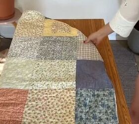 Trace a T-shirt Over a Thrifted Quilt | Upstyle