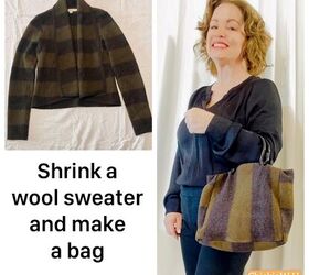 Shrink a Wool Sweater, Make a Bag | Upstyle