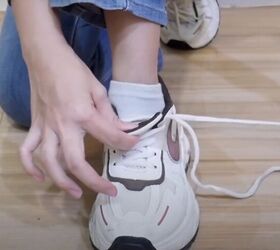 Three Easy Fashion Hacks to Keep Your Shoe Tongue in Place | Upstyle