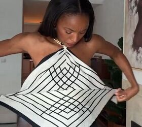 Create a Chic Look and Style This Scarf Into a Top! | Upstyle