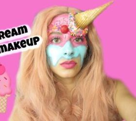 How to Do Cute Ice Cream Makeup With Face Paint & Modeling Clay | Upstyle