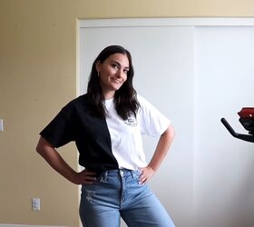 How to Easily Make a DIY Half and Half T-Shirt at Home | Upstyle